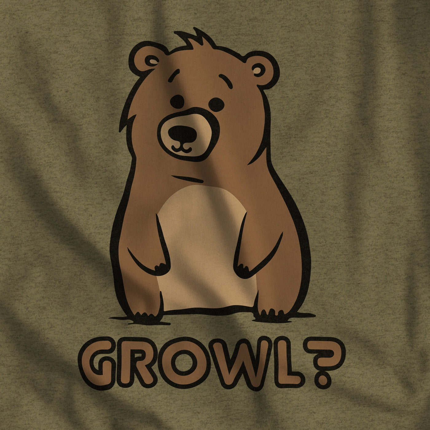 Charming Growl Bear T-Shirt for Playful Spirits