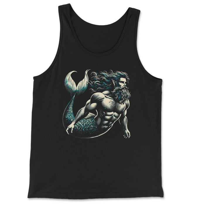 Merman Majesty Tank Top - Mythical Charm for Gym, Beach, and Summer